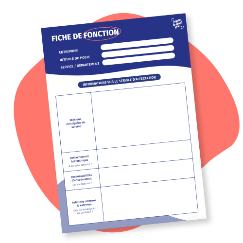 Modèle de fiche de fonction à personnaliser